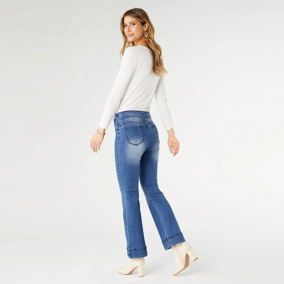 OMG Pull-On Flare Jeans - Medium Denim – Specialty Design Company